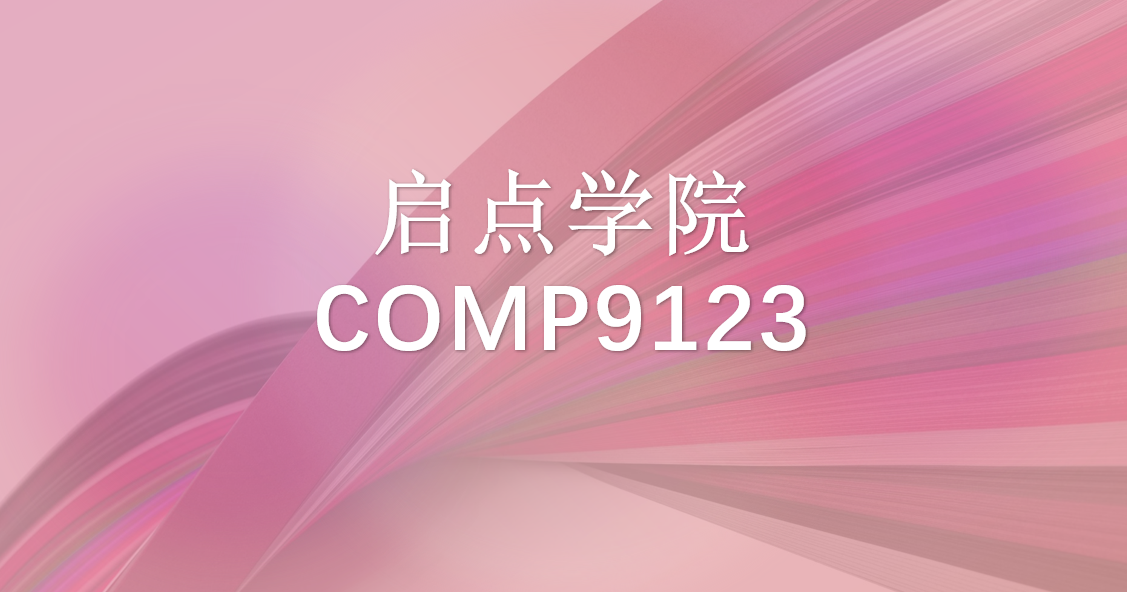 启点 COMP9123 COMP2123